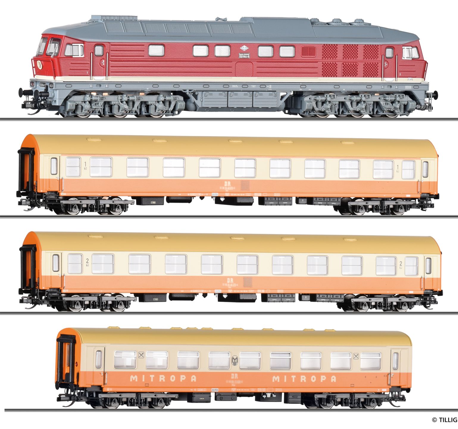 Premium-Beginner set: Passenger train „Städtexpress“of the DR - TILLIG ...